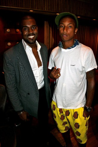 In The Studio: Kanye West x Swizz Beatz x Pharrell (Pics) | HipHop-N-More