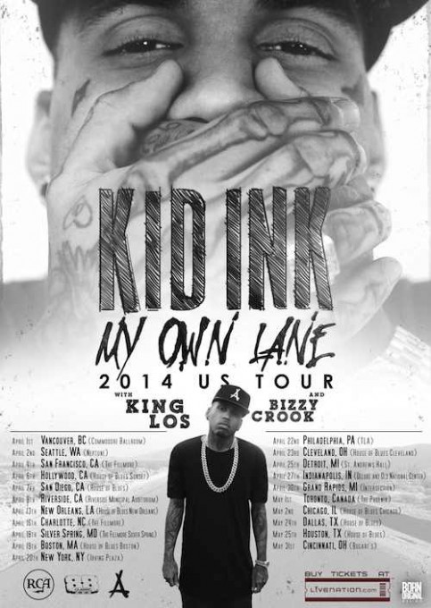 Kid Ink Announces 'My Own Lane' Tour With King Los & Bizzy Crook ...