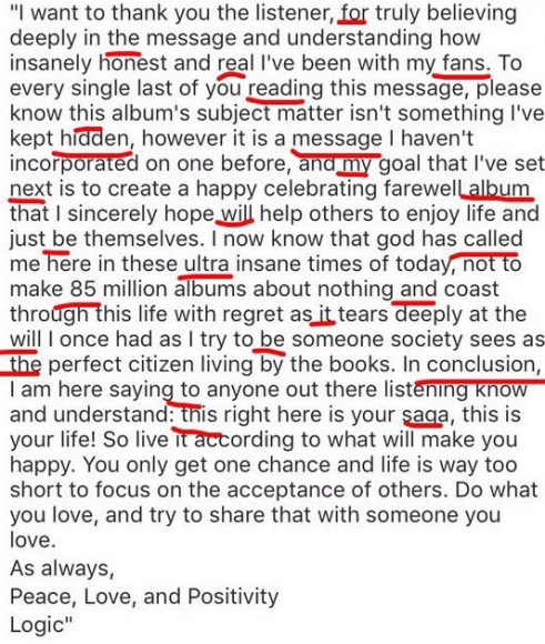 Logic Reveals Title of Final Album Through Secret Message in 'Everybody ...