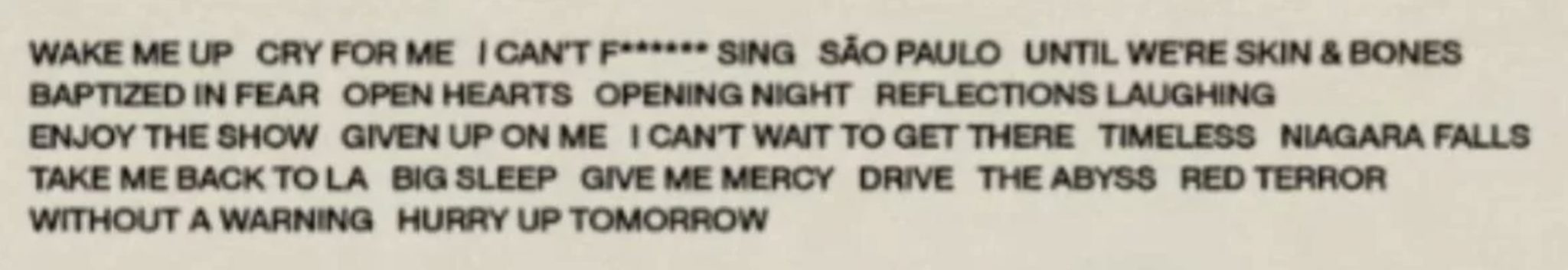 The Weeknd Reveals Track List For New Album ‘Hurry Up Tomorrow’