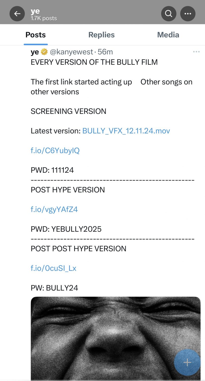 Kanye Leaks His 'BULLY' Album and Film on Twitter | HipHop-N-More