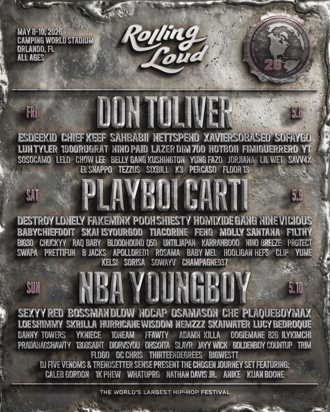 Rolling Loud Announces 2026 Line Up Feat. Playboi Carti, NBA Youngboy ...